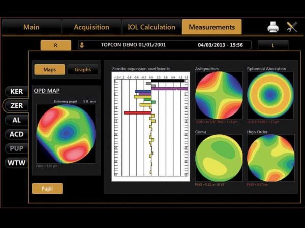 Topcon Aladdin Biometer and Corneal Topographer HW3.0 | Dauh Eye Care